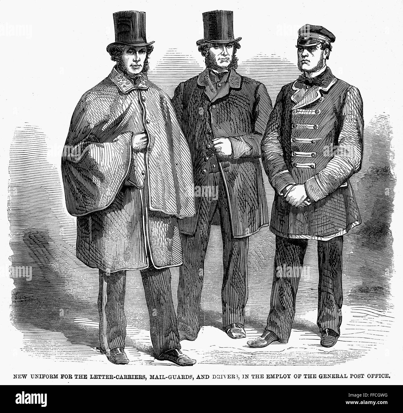 ENGLAND: POSTAL EMPLOYEES. /nNew uniform for the letter-carriers, mail ...
