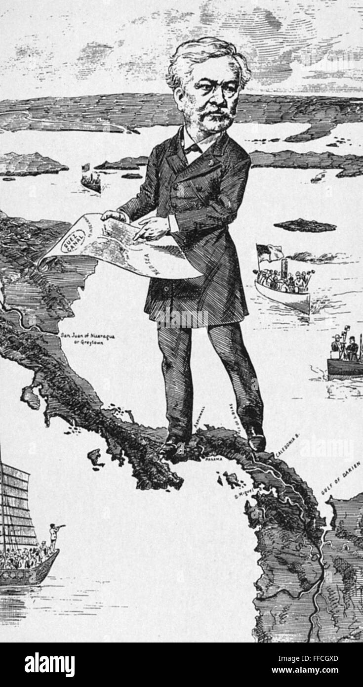 FERDINAND de LESSEPS /n(1805-1894). Vicomte Ferdinand Marie de Lesseps. French diplomat and ...