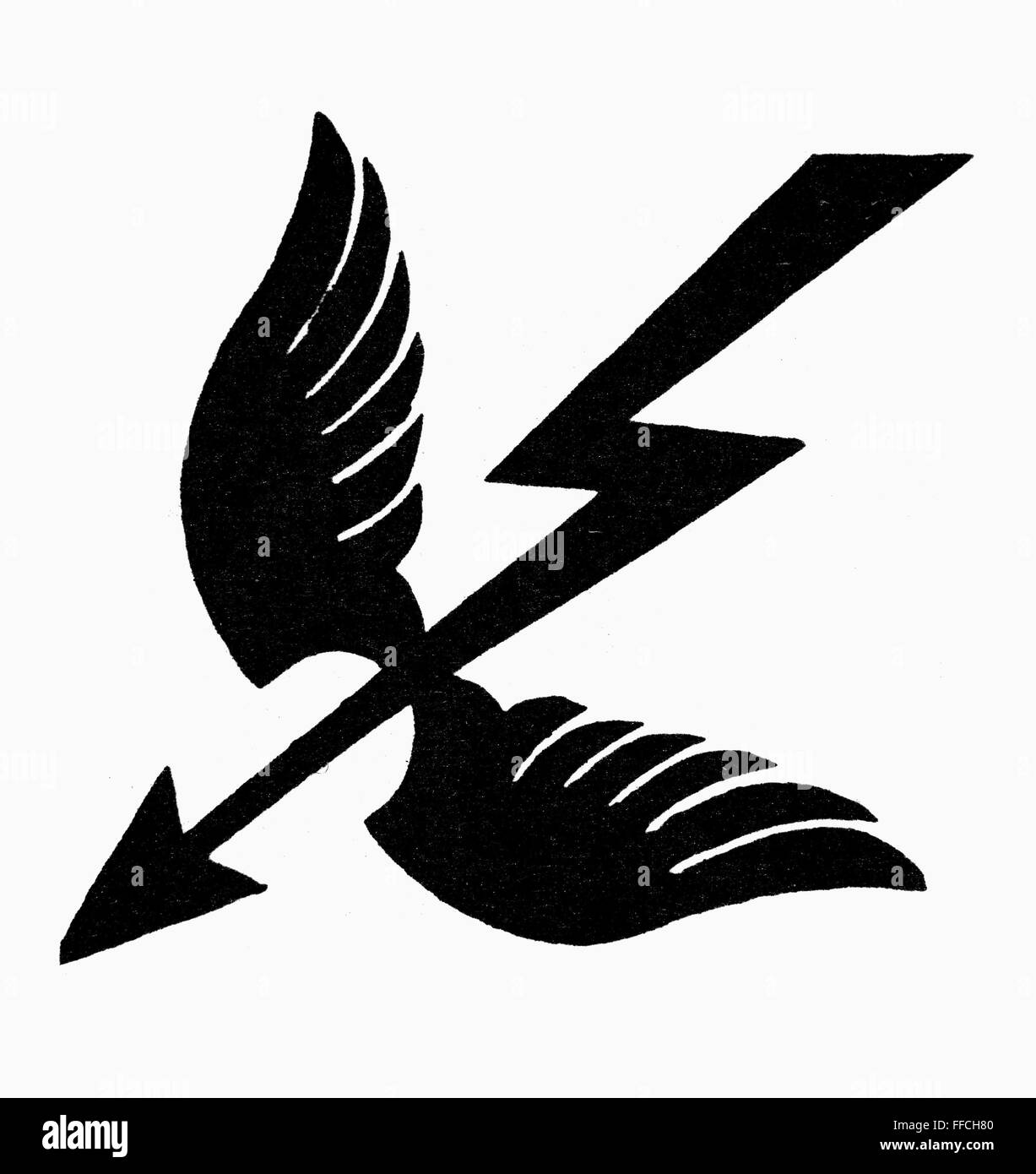 SYMBOL: AIR POWER. /nSymbol of aerial warfare Stock Photo - Alamy