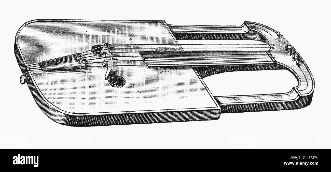 MUSICAL INSTRUMENT: CRWTH. /nA crwth, an archaic stringed instrument ...