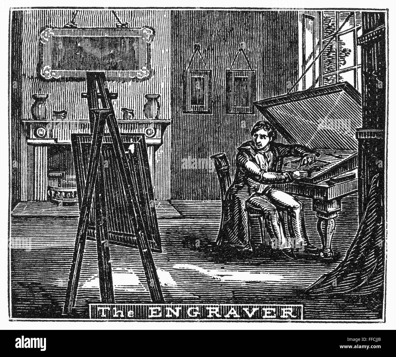 ENGRAVER, 19th CENTURY. /nLine engraving, 19th century Stock Photo - Alamy