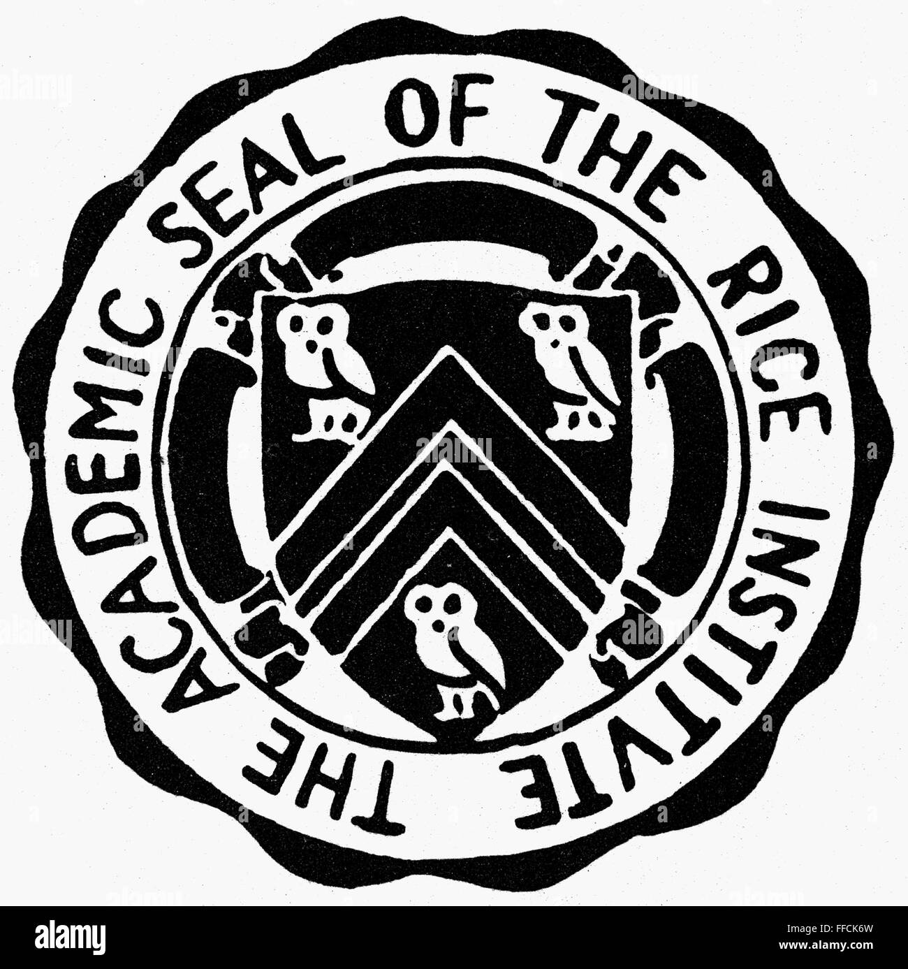 SEAL: RICE UNIVERSITY. /nSeal of Rice University at Houston, Texas ...