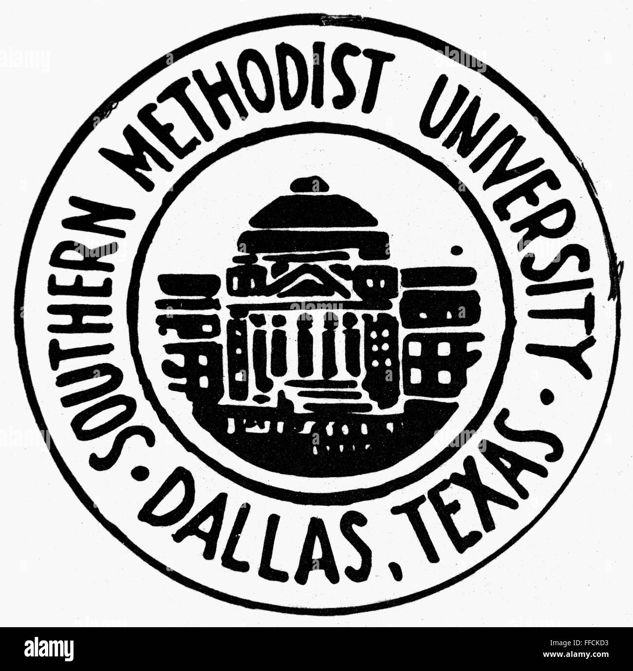 SEAL: METHODIST UNIVERSITY. /nSeal of Southern Methodist University at ...