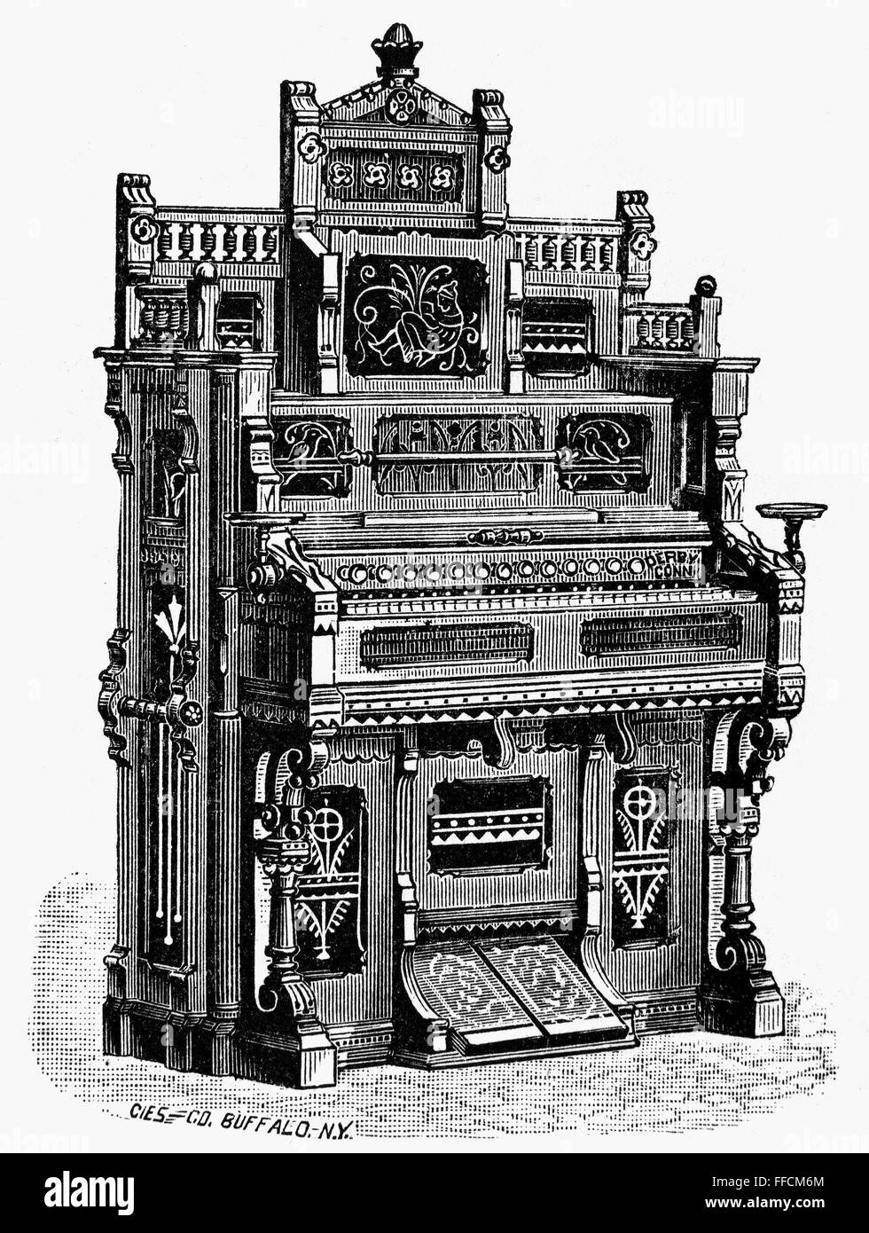 ORGAN, 19th CENTURY. /nThe Alexandra, manufactured by the Sterling ...