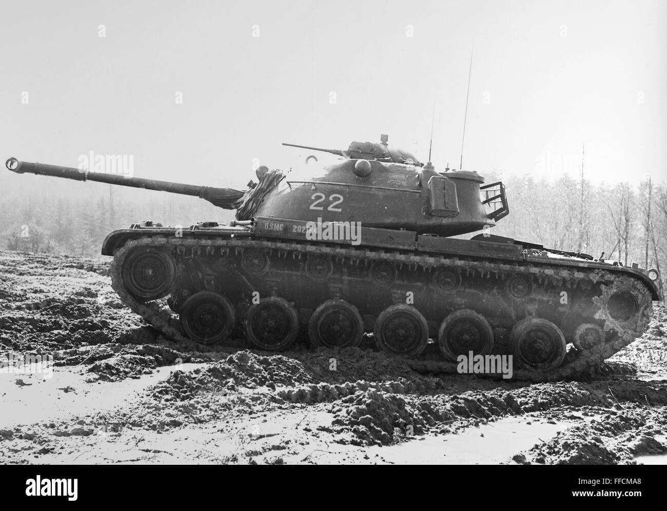 M-48 TANK, 1956. /nU.S. Marine Corps M-48 tank, 1956 Stock Photo - Alamy