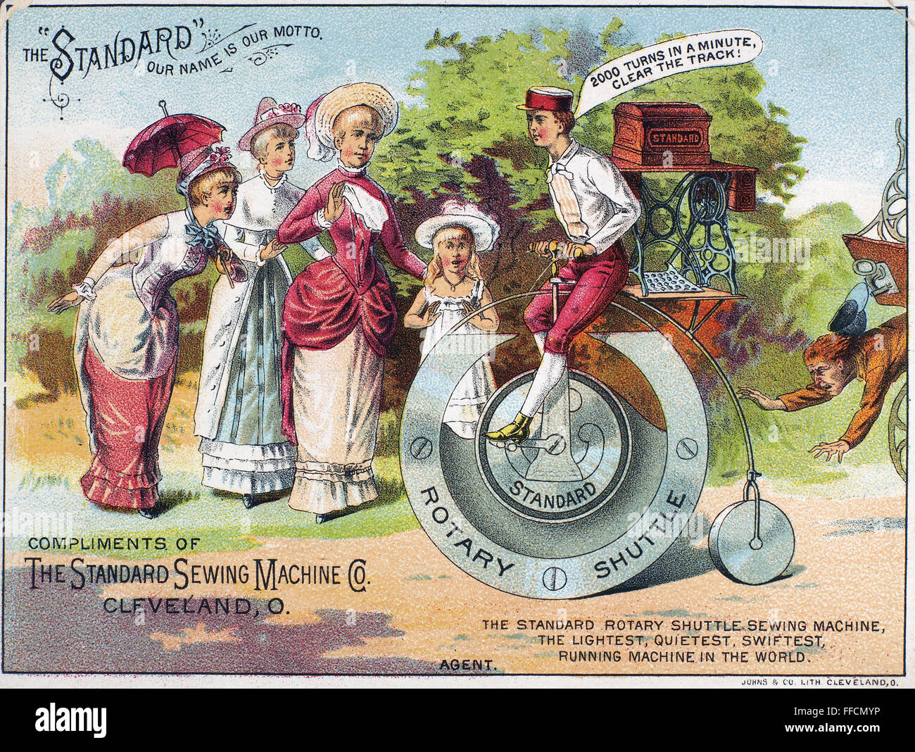 SEWING MACHINE TRADE CARD. /nMerchant trade card for the Standard ...