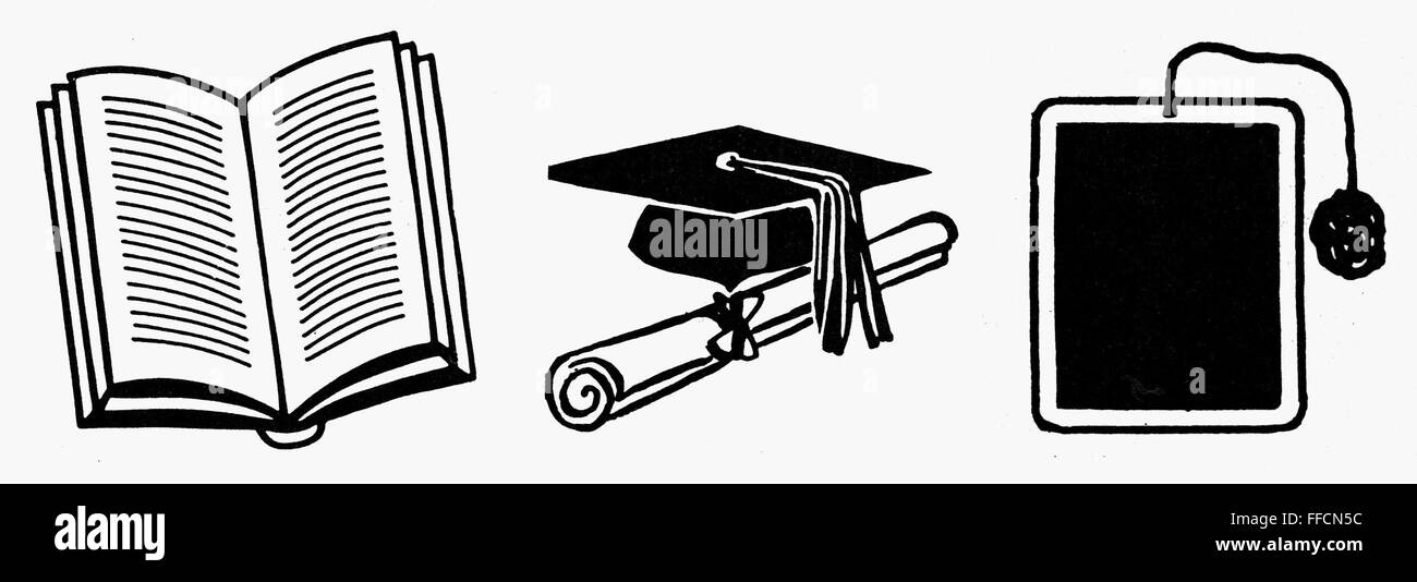 SYMBOLS: EDUCATION. /nVarious symbols of education Stock Photo - Alamy