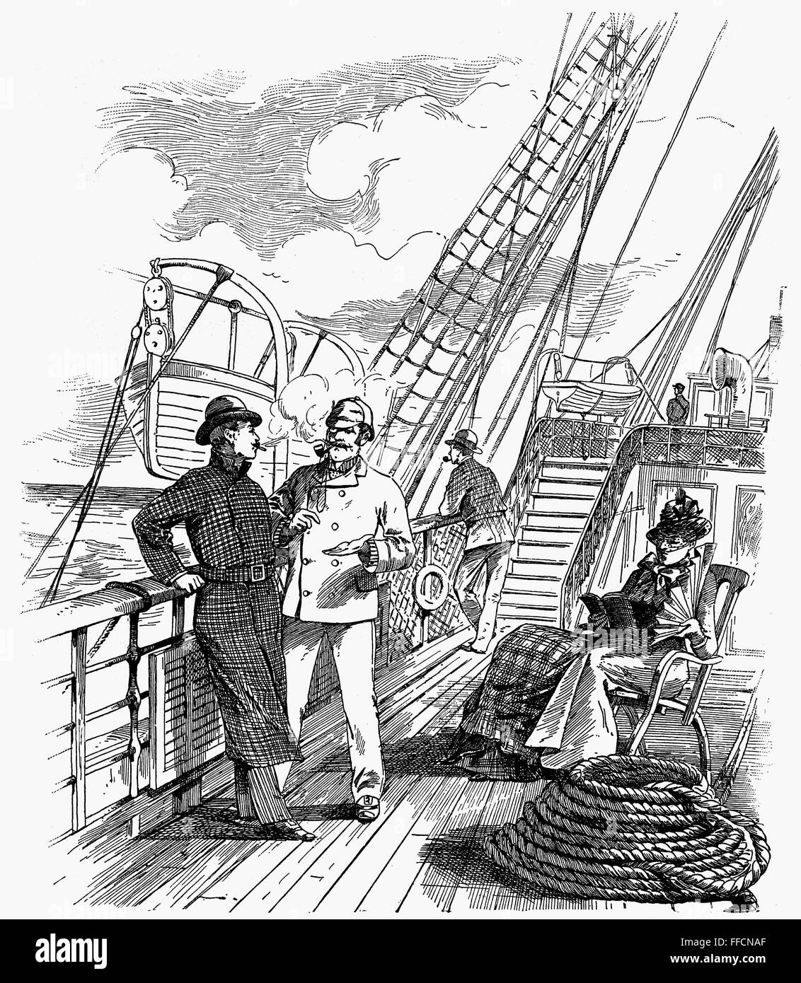 TRANSPORTATION AD, 1888. /nIllustration from an American magazine ...