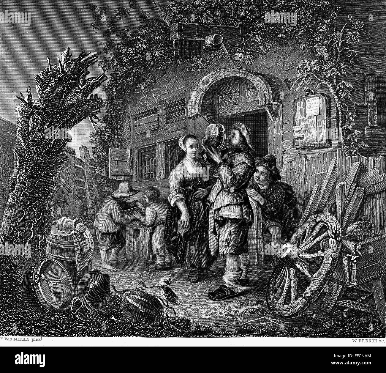 TINKER, 17th CENTURY. /nSteel engraving, 19th century, after Frans van ...