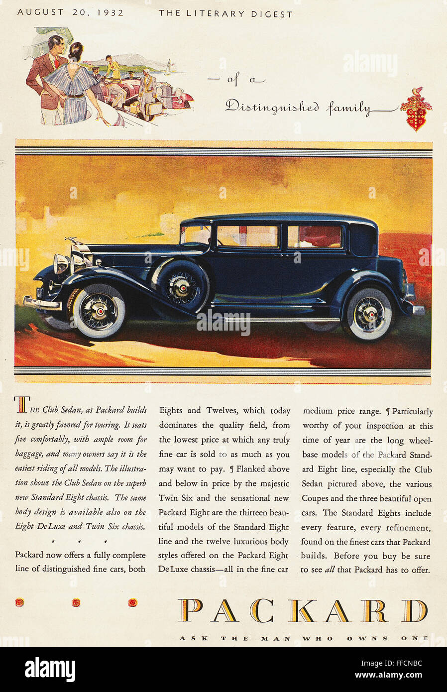 ADS: PACKARD, 1932. /nAdvertisement from an American magazine for a ...