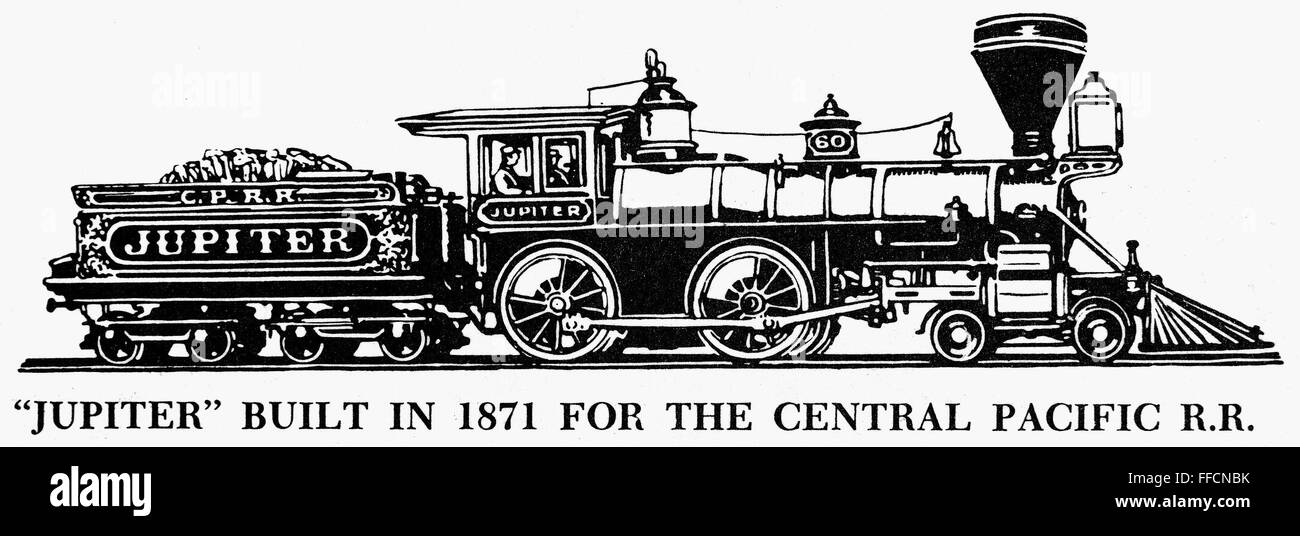 LOCOMOTIVE, 1871. /nThe 'Jupiter' locomotive, built in 1871 for the ...