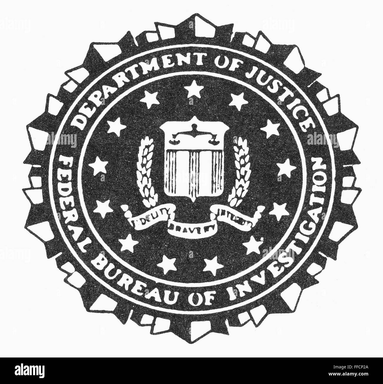 SEAL: F.B.I. /nSeal of the U.S. Federal Bureau of Investigation Stock ...