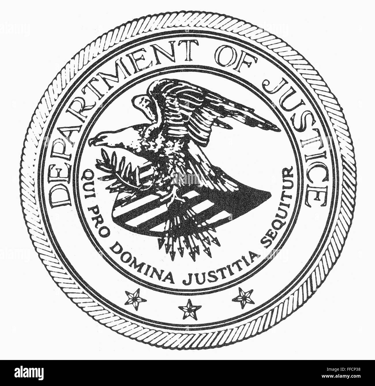 DEPARTMENT OF JUSTICE. /nSeal of the U.S. Department of Justice Stock ...