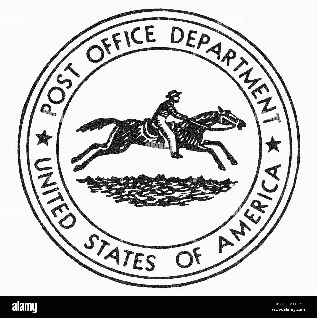 POST OFFICE DEPARTMENT. /nSeal of the U.S. Post Office Department Stock ...
