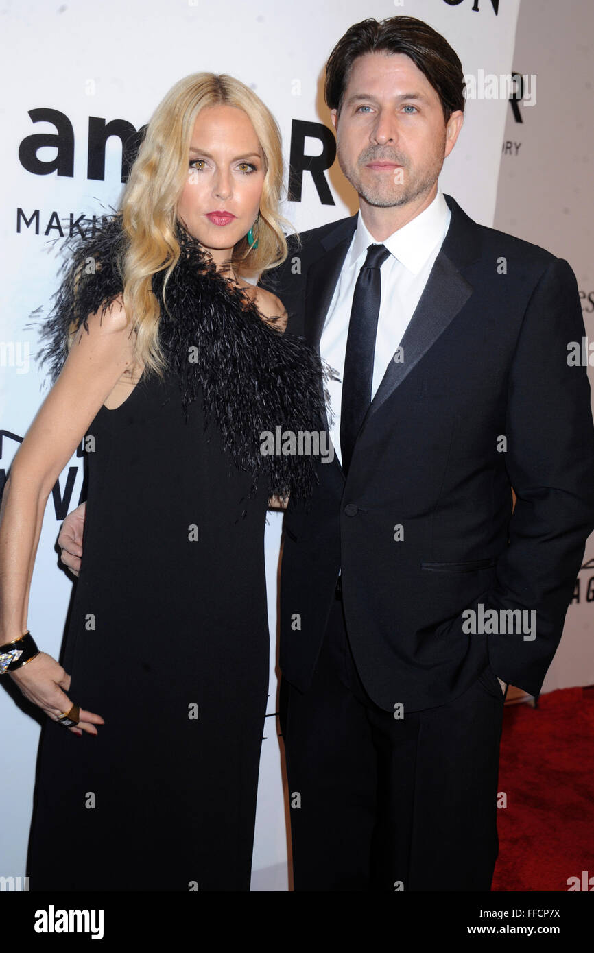 Rachel Zoe and Rodger Berman attends the 2016 amfAR New York Gala at ...
