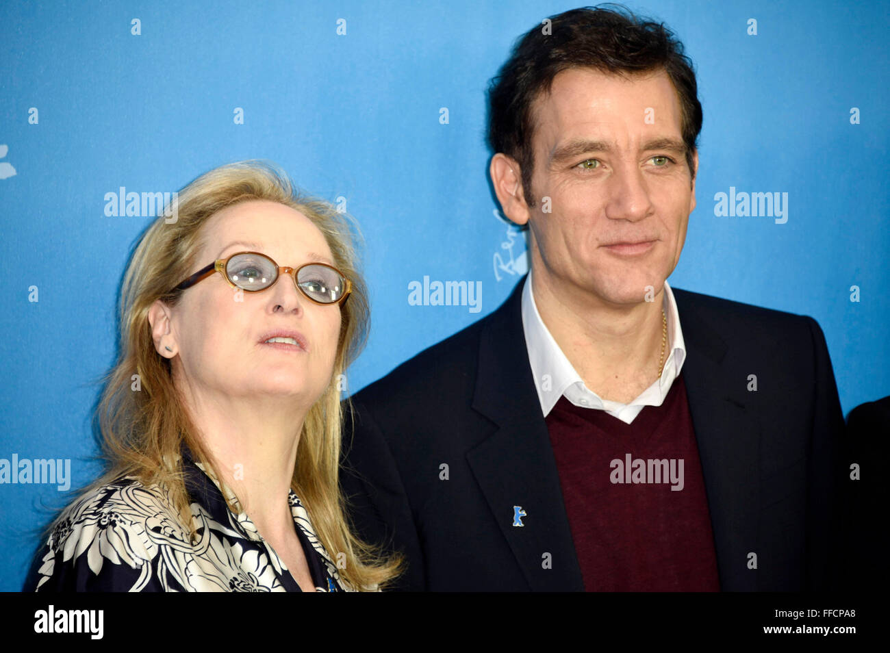 Berlin, Germany. 11th Feb, 2016. Meryl Streep and Clive Owen during the ...