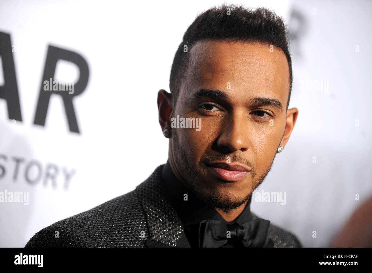 Lewis Hamilton attends the 2016 amfAR New York Gala at Cipriani Wall ...