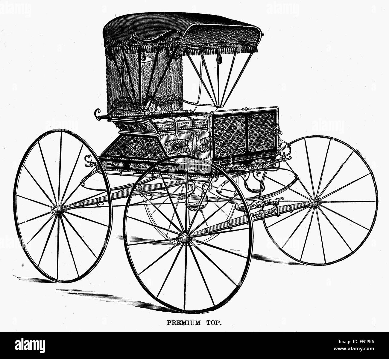 HORSE CARRIAGE, c1860. /nPremium top horse carriage, manufactured by G ...