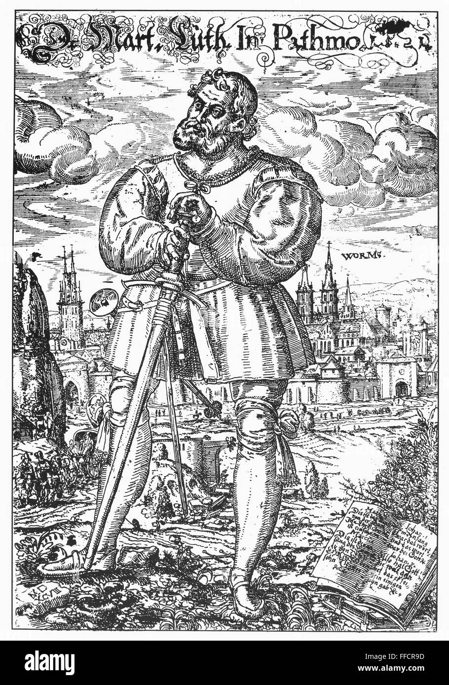 MARTIN LUTHER (1483-1546). /nGerman religious reformer. Luther as a ...