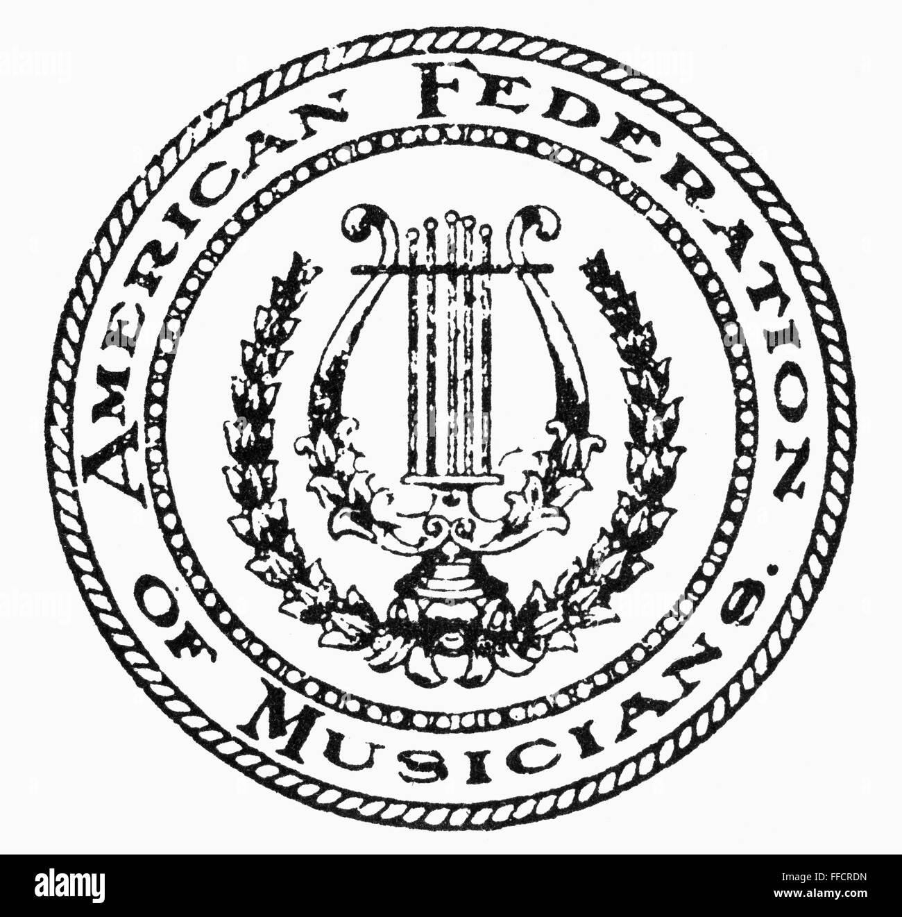 FEDERATION OF MUSICIANS. /nSeal of the American Federation of Musicians ...