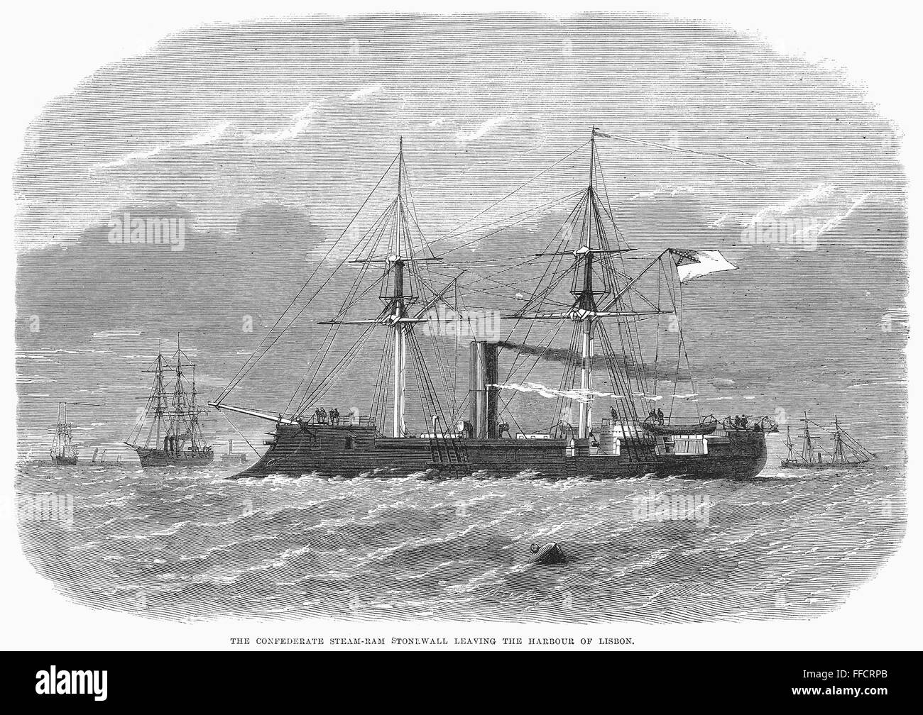 CONFEDERATE SHIP, 1865. /nThe ironclad ram 'Stonewall,' built in France ...