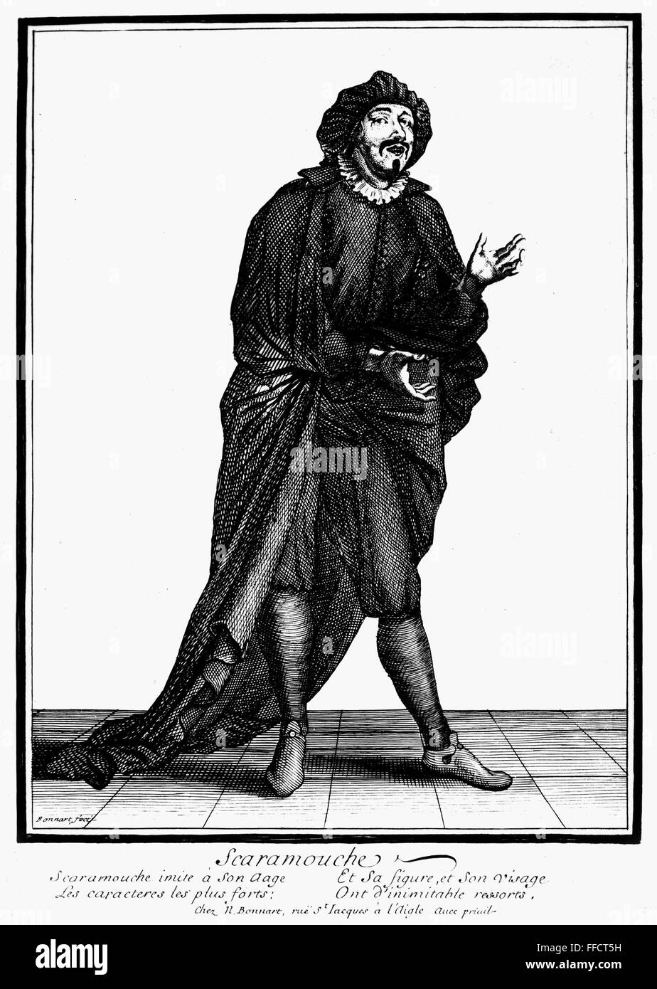 COMMEDIA: SCARAMOUCHE. /nTiberio Fiorillo as Scaramouche, the character ...