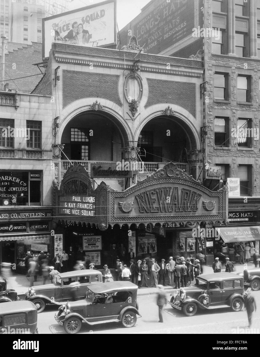NEWARK: MOVIE THEATER. /nThe Newark movie theater in Newark, New Jersey ...