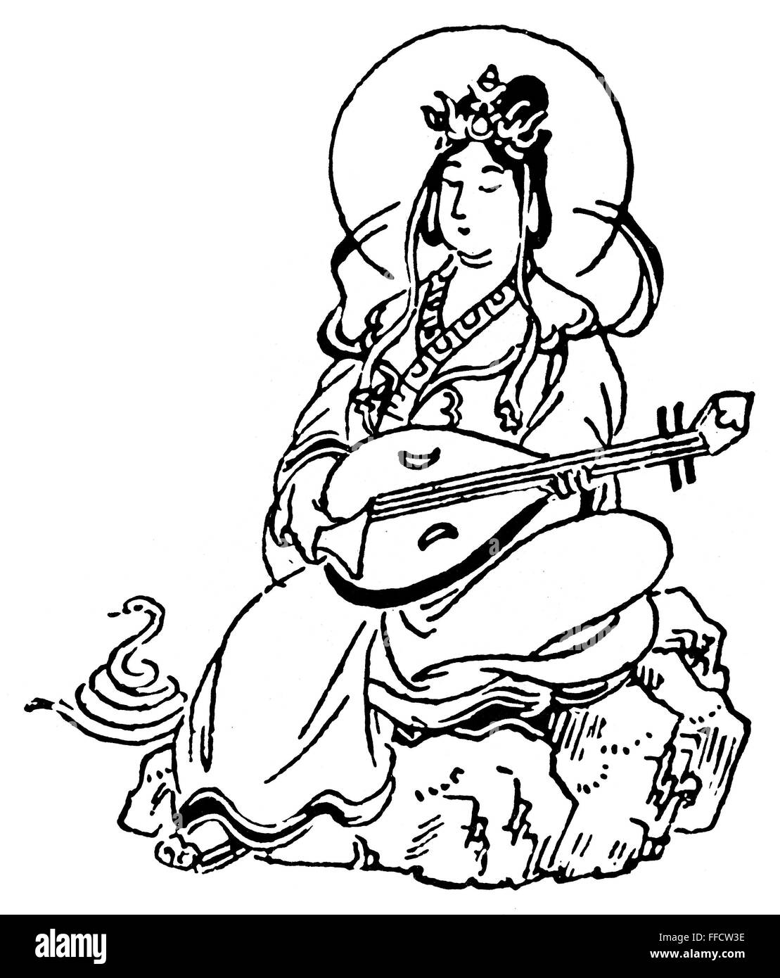 BUDDHISM: BENTEN. /nBenten, or Benzaiten, the Japanese Buddhist goddess ...