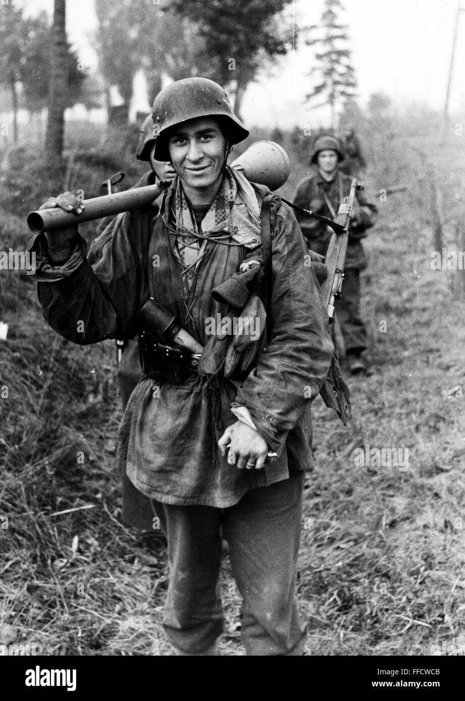 GERMAN GRENADIER, 1944. /nA German Army grenadier in East Prussia ...