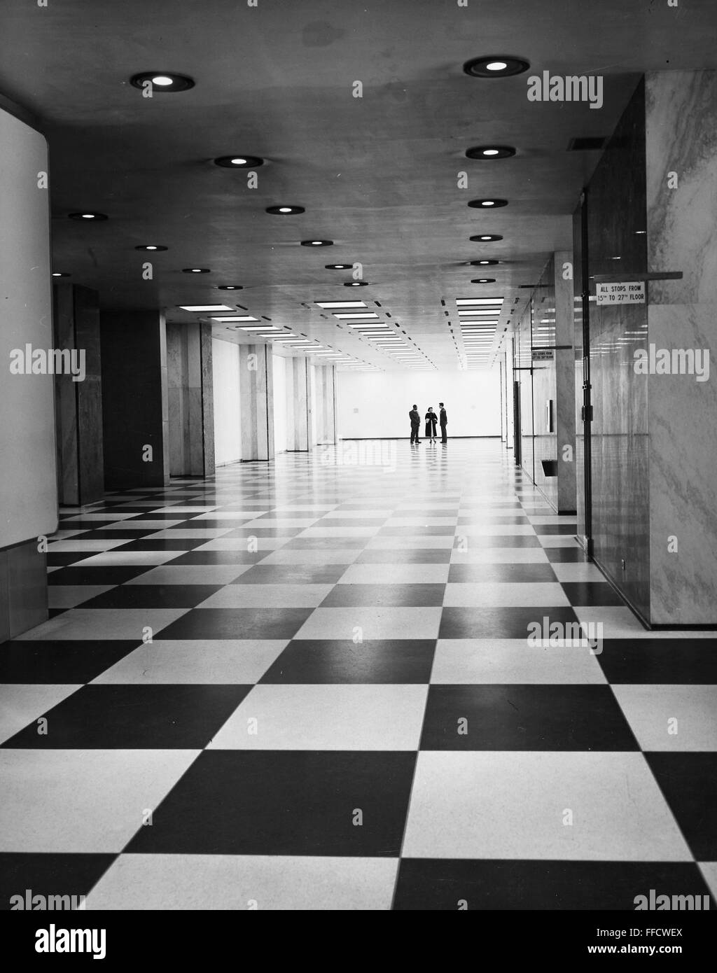 UNITED NATIONS: LOBBY. /nThe main lobby of the Secretariat building at ...