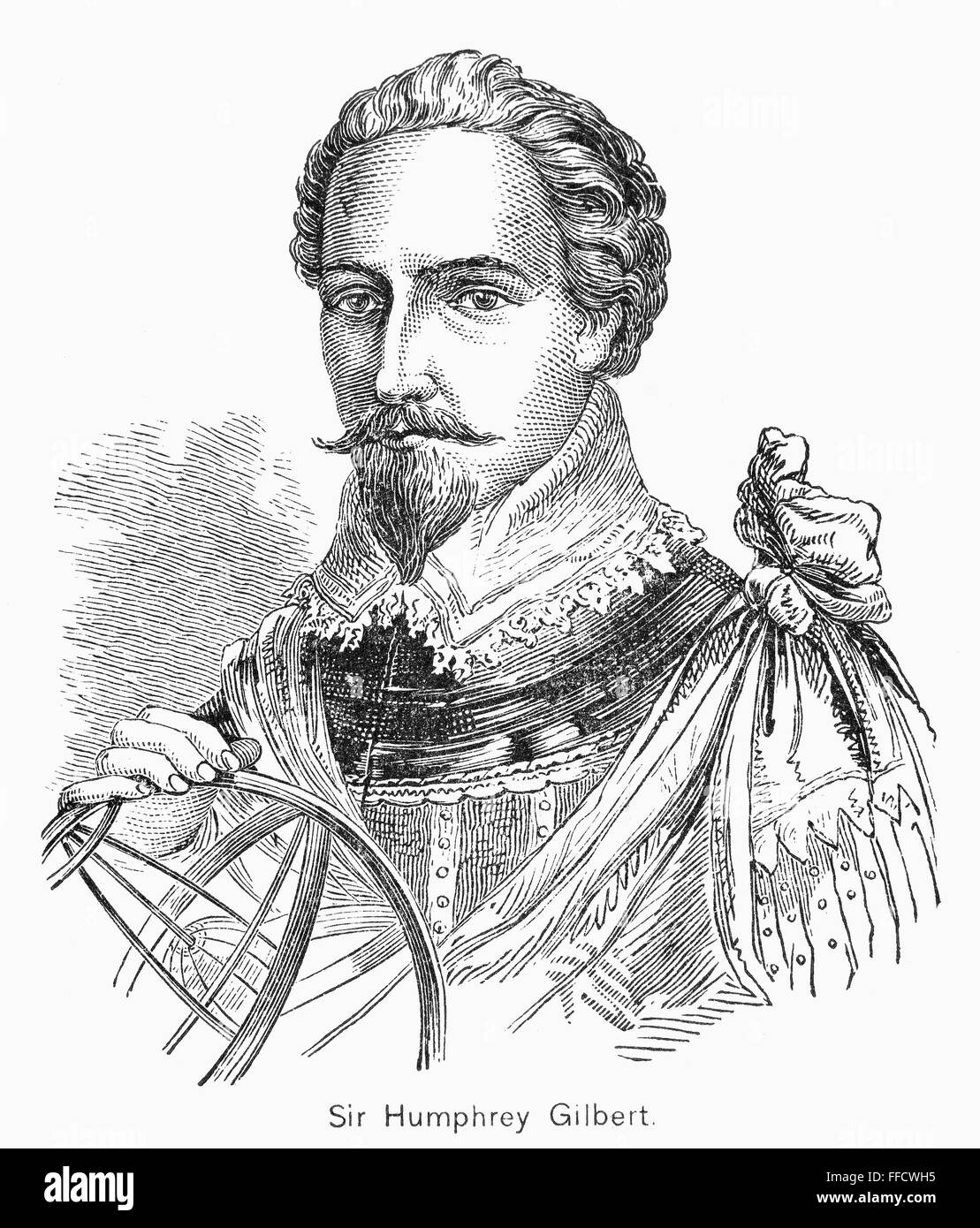 SIR HUMPHREY GILBERT /n(c1539-1583). English navigator and soldier ...