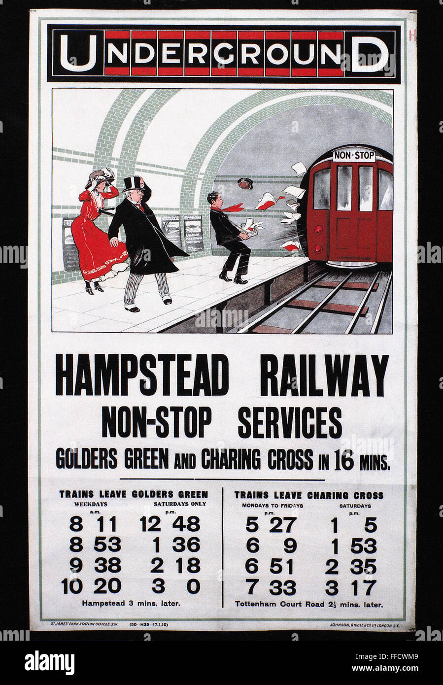 London underground poster High Resolution Stock Photography and Images ...