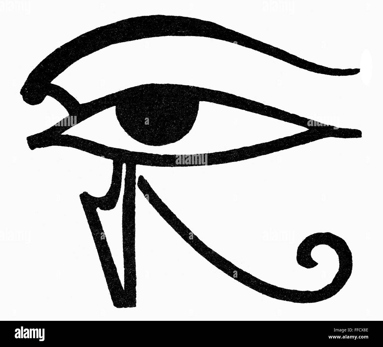 EGYPTIAN SYMBOL: UTCHAT. /nThe Utchat (or Udjat), an ancient Egyptian ...