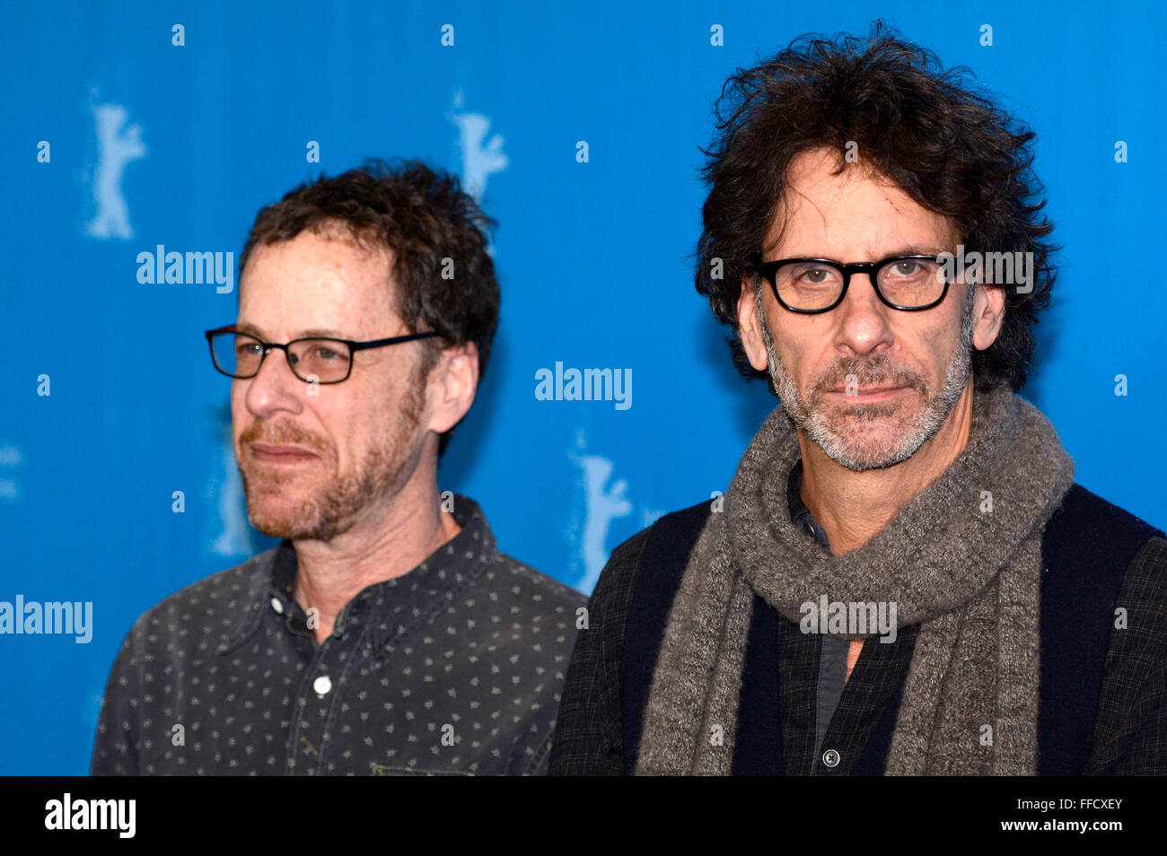 Berlin, Germany. 11th Feb, 2016. Ethan Coen and Joel Coen during the ...