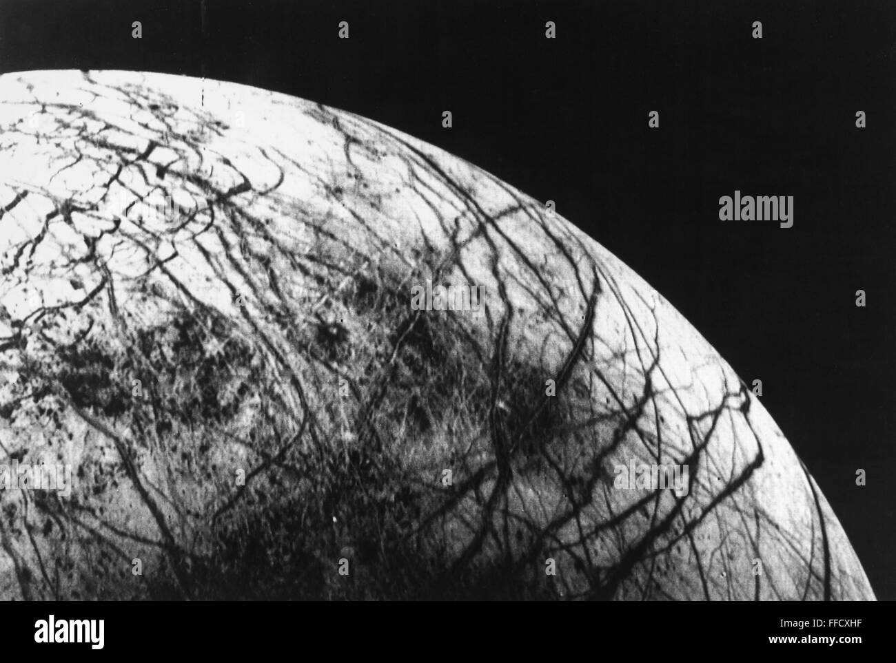 MOON OF JUPITER: EUROPA. /nPhotographed by Voyager II, 9 July 1979 ...