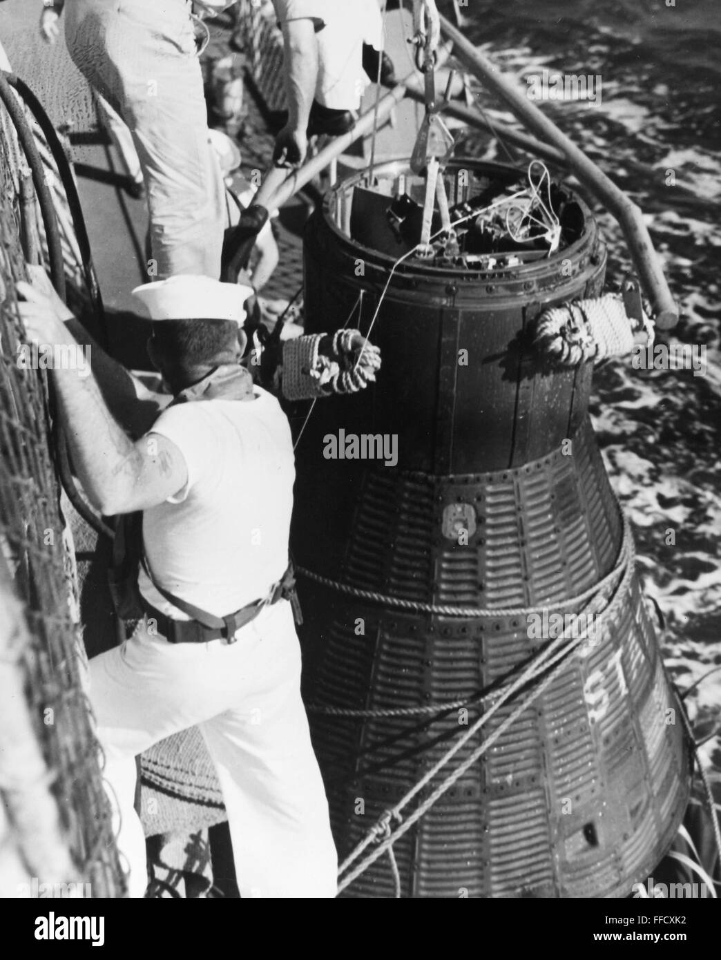 FRIENDSHIP 7 RECOVERY, 1962. /nRecovery of John Glenn's spacecraft ...