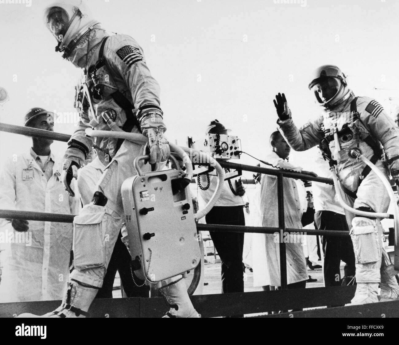 GEMINI IV ASTRONAUTS, 1965. /nGemini IV command pilot James McDivitt ...