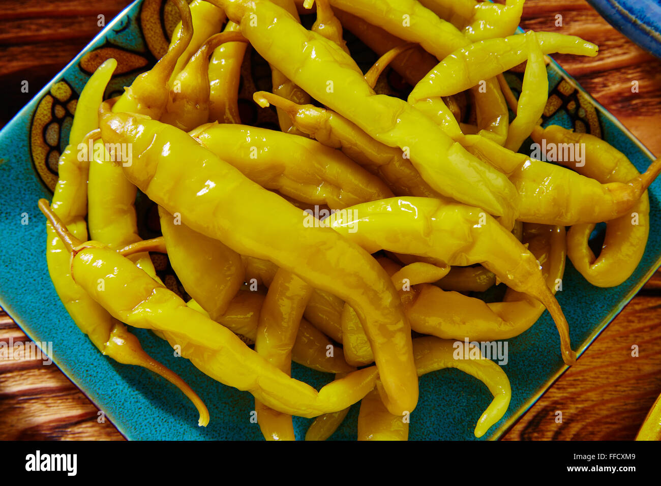 Tapas pickles chili pepper vinegar from Mediterranean Spain Stock Photo ...