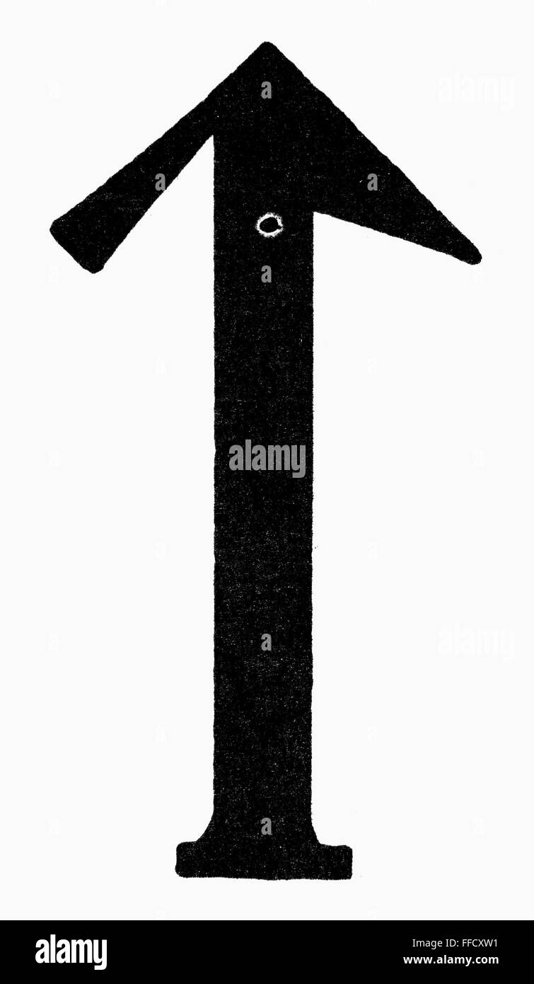 NORDIC RUNE: TAC. /nTac, a Nordic rune for death Stock Photo - Alamy