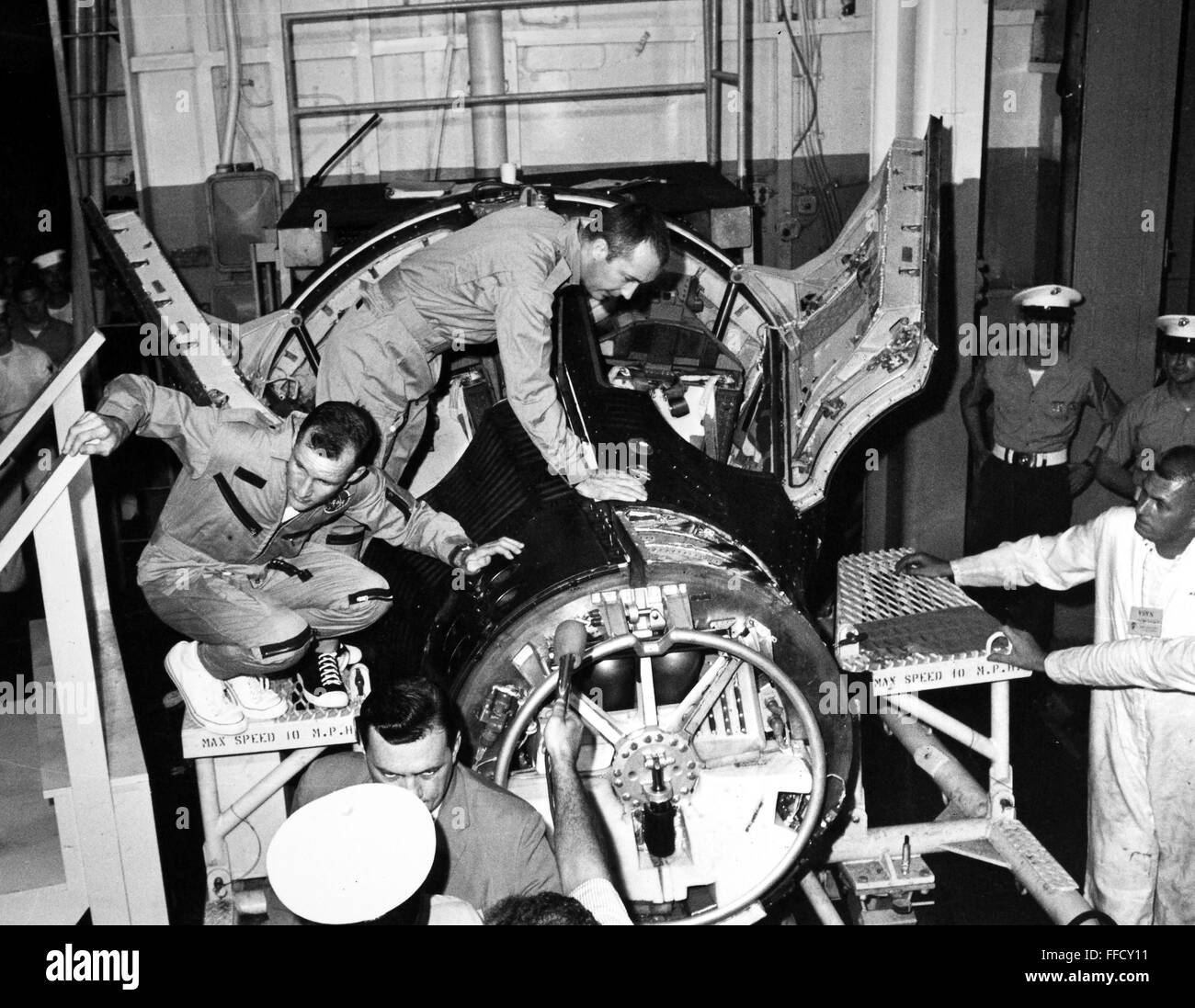 GEMINI IV: ASTRONAUTS, 1965. /nAstronauts Edward White and James ...