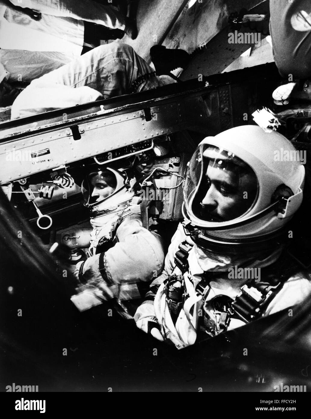 GEMINI IV: ASTRONAUTS, 1965. /nAstronauts James McDivitt (foreground ...