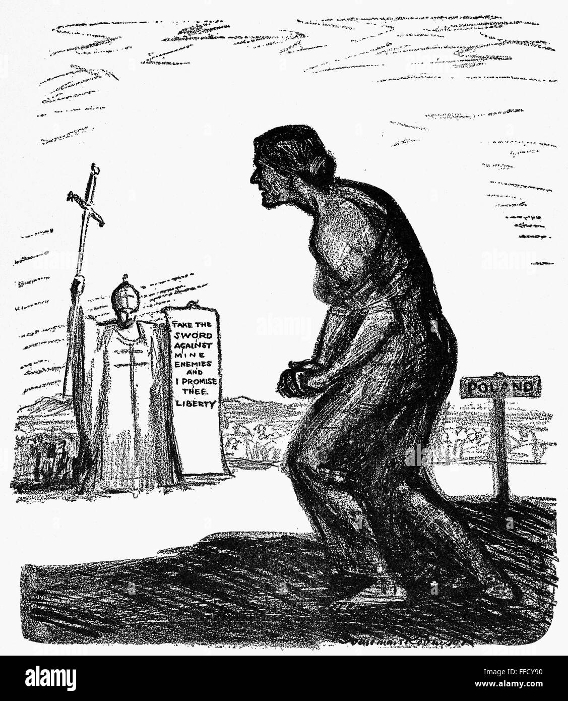 WORLD WAR I: CARTOON, 1914. /n'A place in the sun.' American cartoon ...