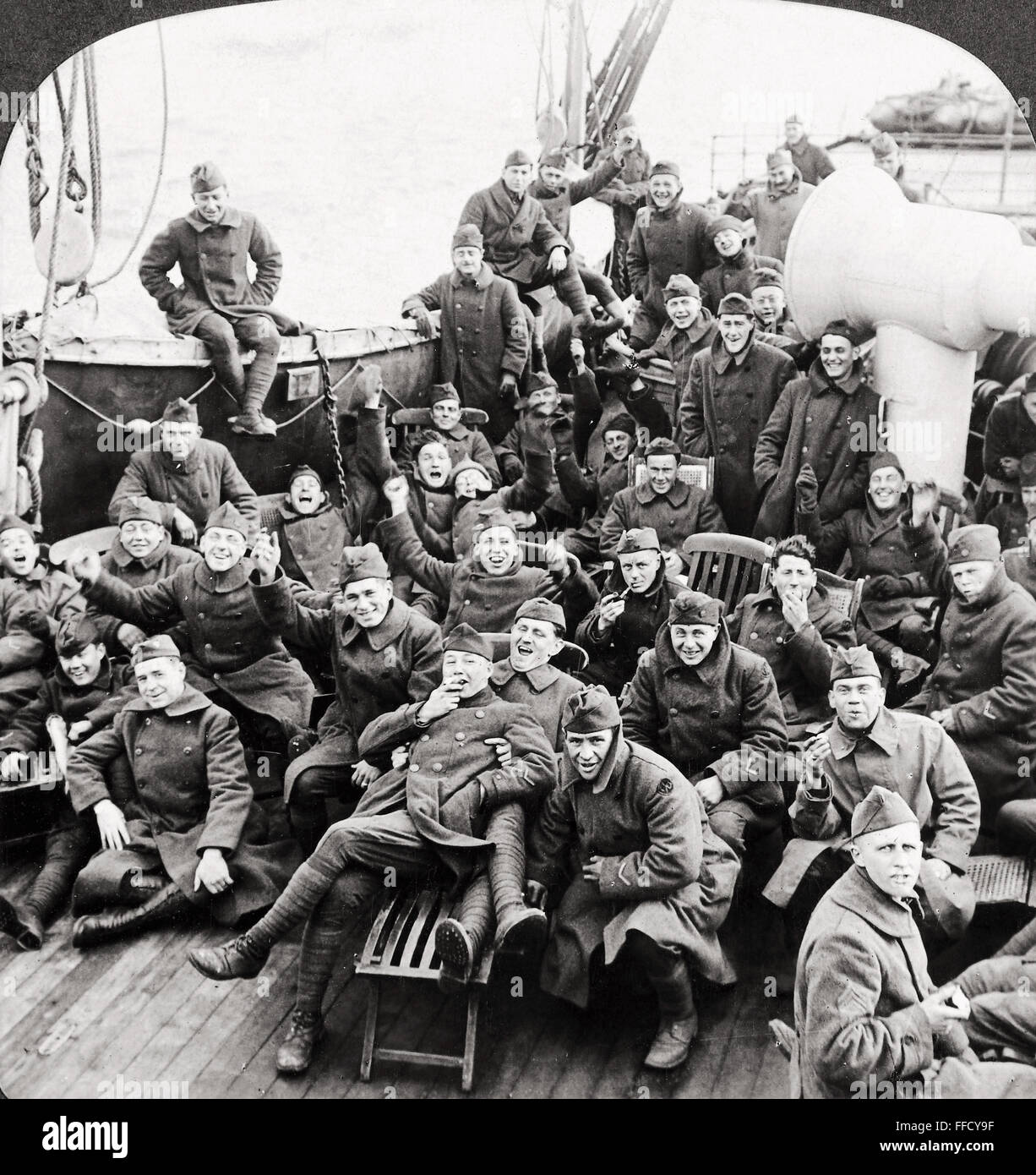 WORLD WAR I: TRANSPORT. /nAmerican soldiers returning home from Europe ...