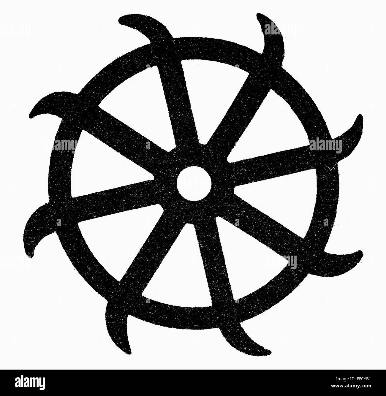 ST. CATHERINE'S WHEEL. /nChristian symbol of martyrdom name for St ...