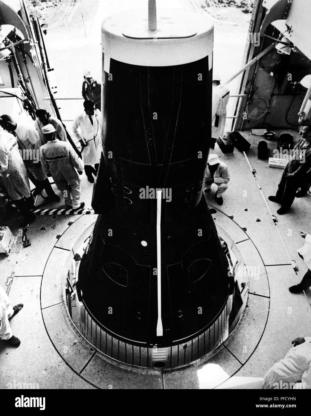 GEMINI IV SPACECRAFT, 1965. /nBoth hatches are secured on the Gemini IV ...