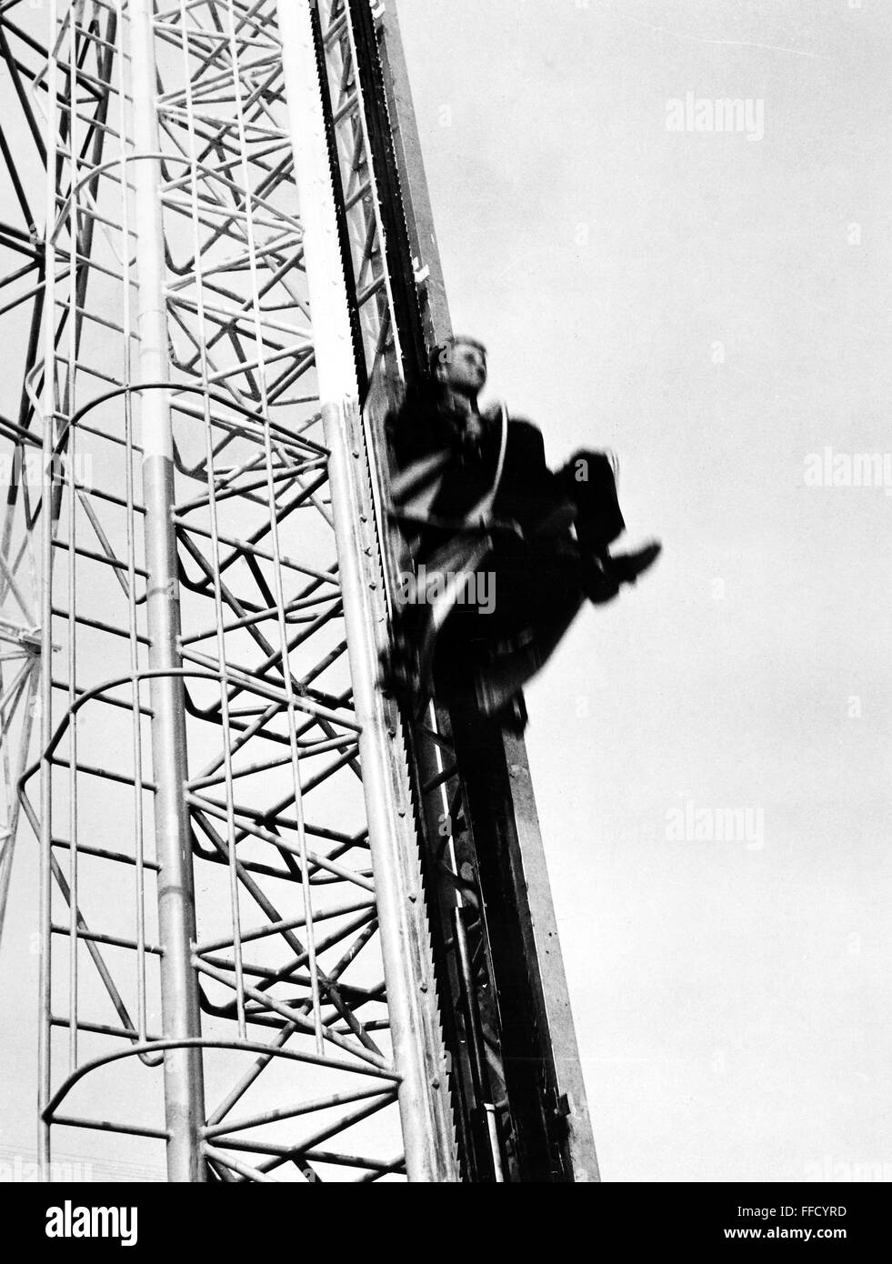 EJECTION SEAT TEST, 1950s. /nEjection seat synthetic trainer at ...