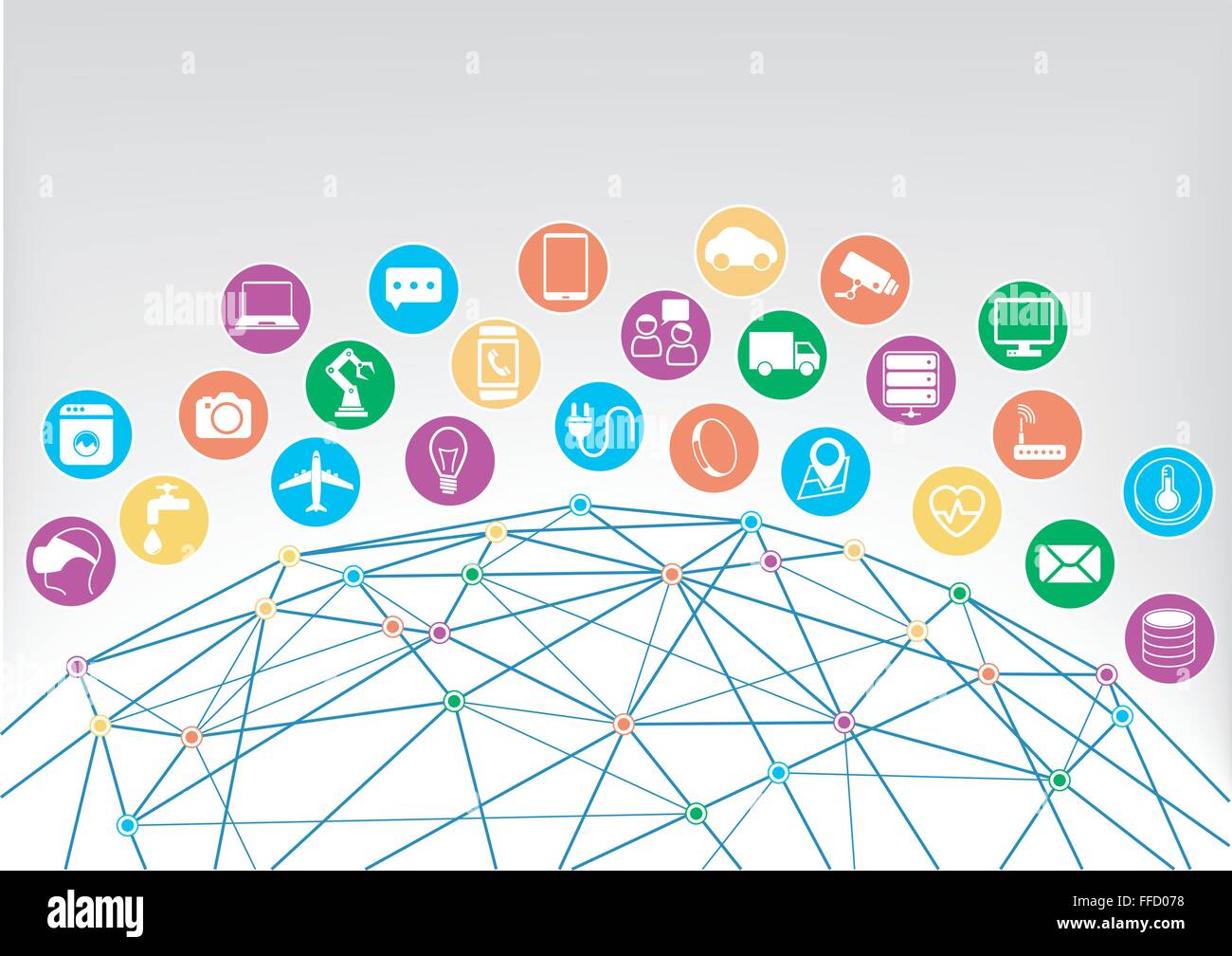 World wide web and internet of things concept Stock Vector Image & Art ...
