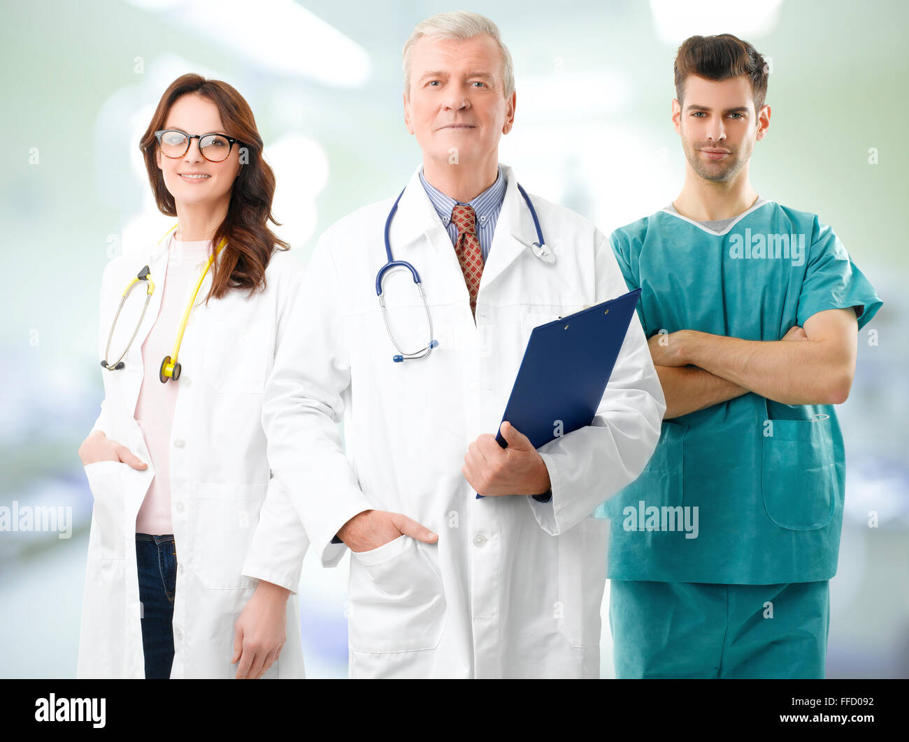 Doctor middle old stethoscope portrait hi-res stock photography and ...