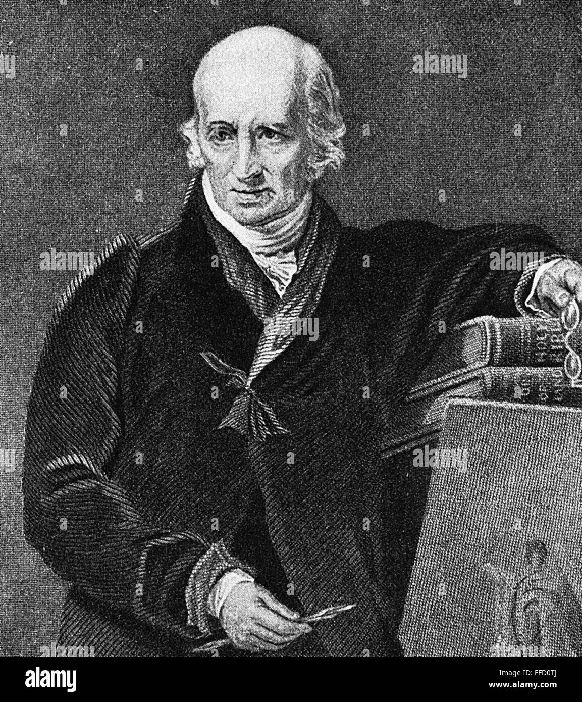 BENJAMIN WEST (1738-1820). /nAmerican painter. Steel engraving, 19th ...