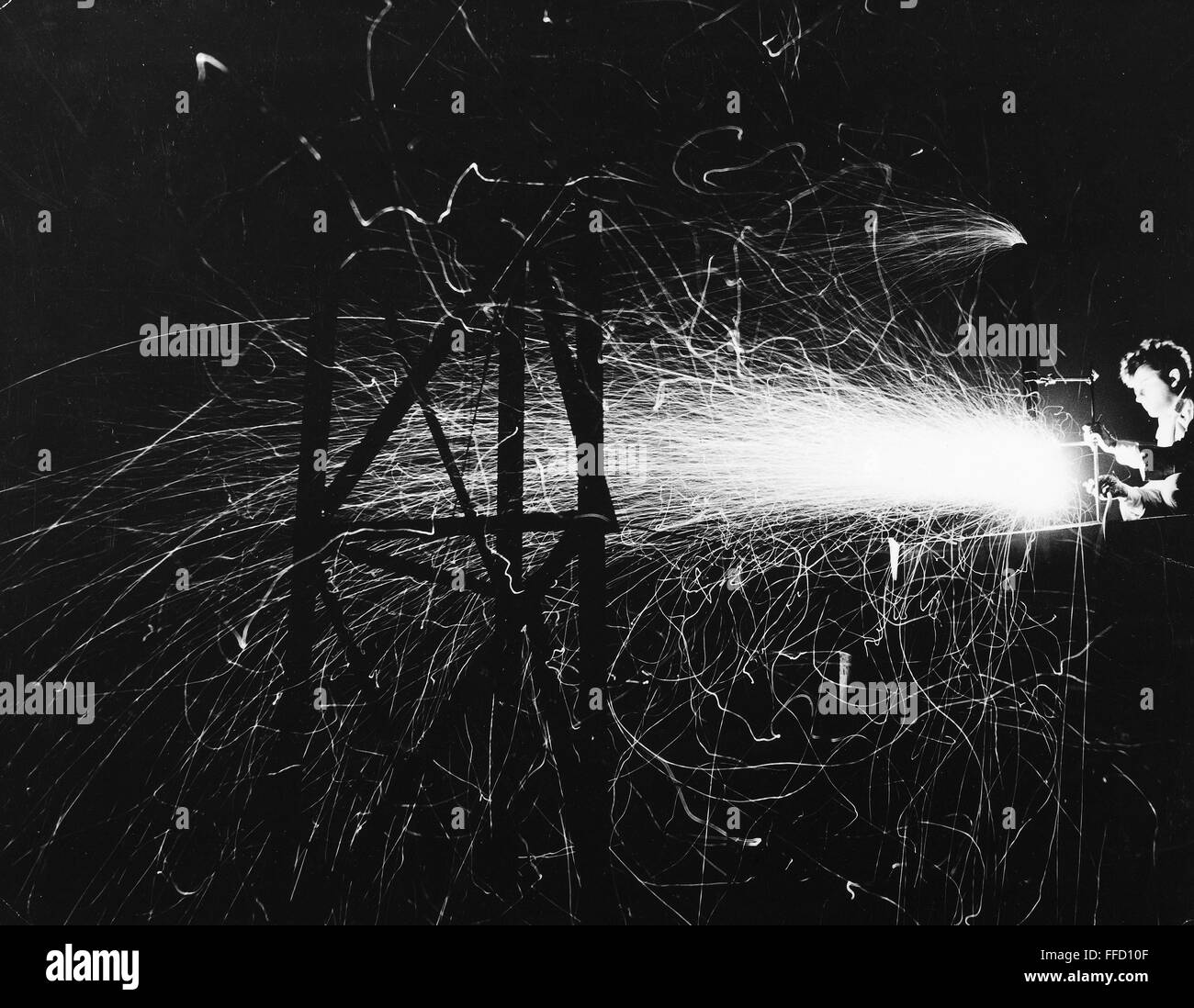 CLOUD SEEDING, 1948. /nDr. Bernard Vonnegut, a scientist working on ...
